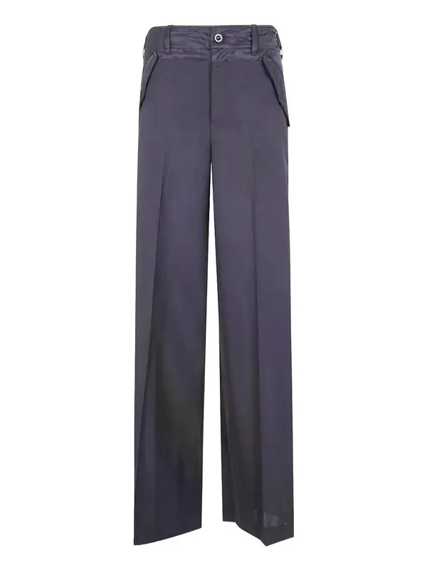 Sacai Belted Panelled Trousers - Black
