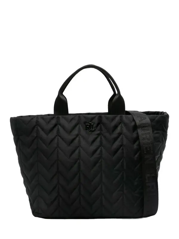 Ralph Lauren Chevron-quilted Tote Bag - Black