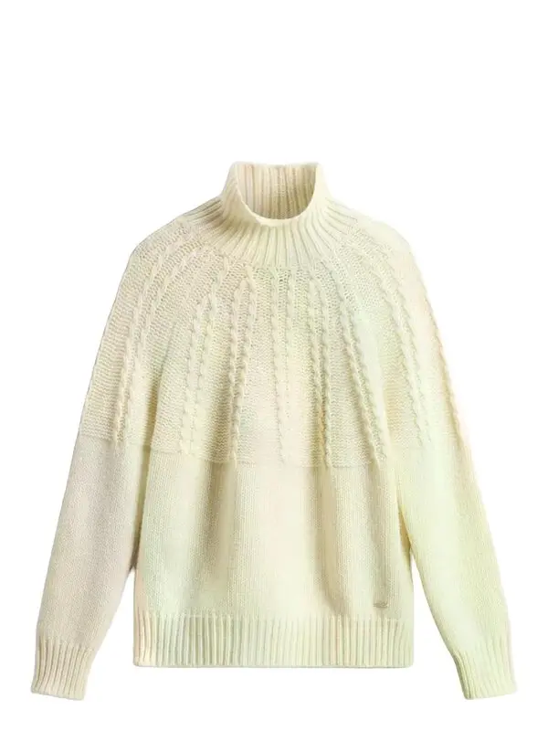 Woolrich Cable-knit Turtleneck Sweater - White