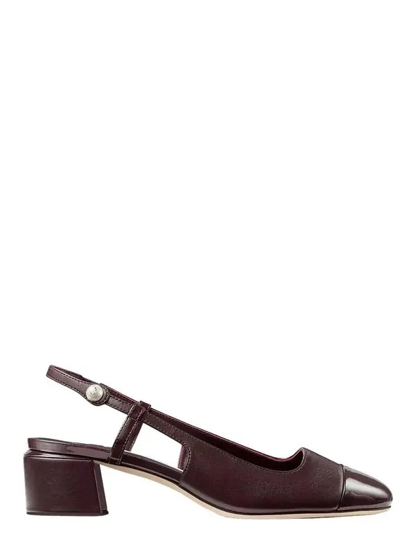 JIMMY CHOO 45mm Elisa Slingback Pumps - Brown