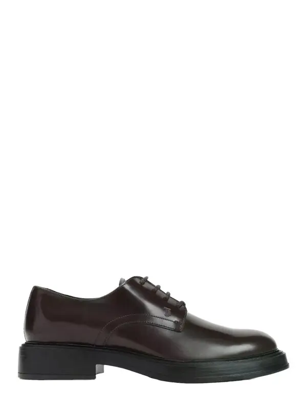 TOD'S Lace-up Leather Derby Shoes - Black