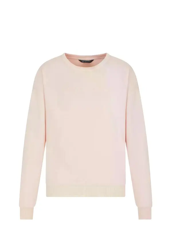 Armani Exchange Logo-embroidered Sweatshirt - Pink