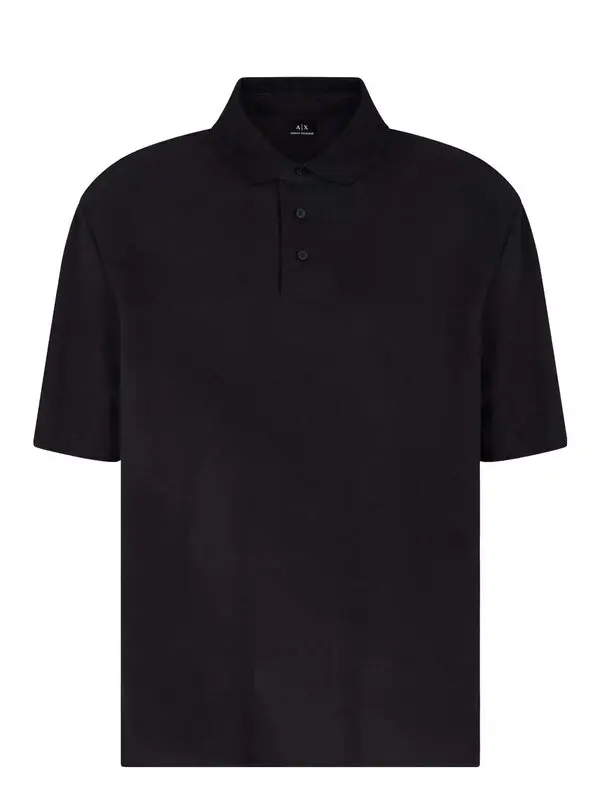 Armani Exchange Cotton Polo Shirt - Blue