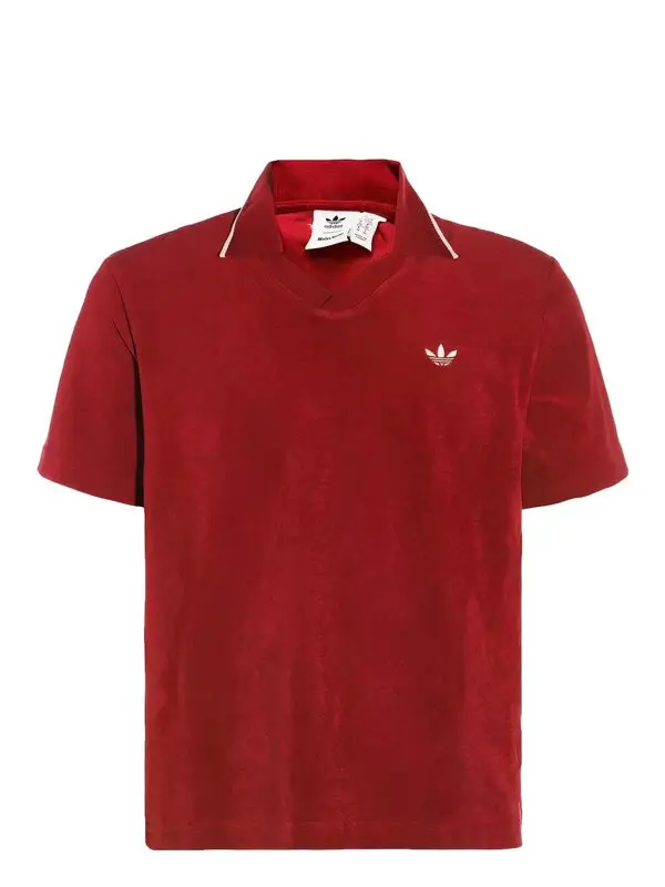 Adidas X Wales Bonner Cotton-blend Polo Shirt - Red