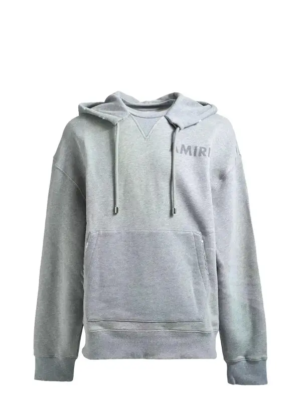 Amiri Logo-print Hoodie - Grey