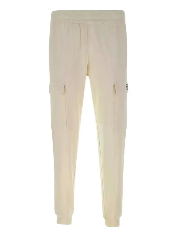 Emporio Armani Logo-embroidered Track Pants - Neutrals