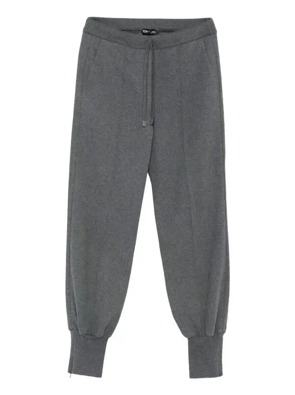 TOM FORD Cuffed Drawstring Trousers - Grey