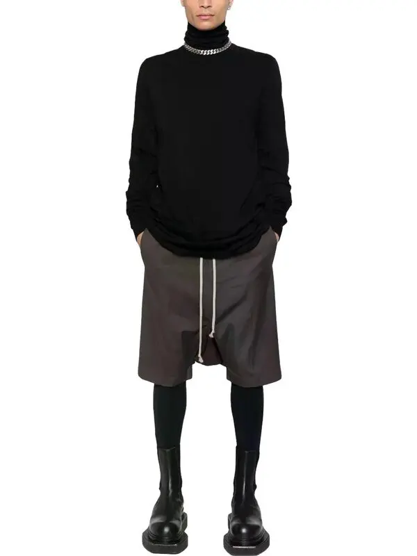 Rick Owens Drawstring Bermuda Shorts - Grey