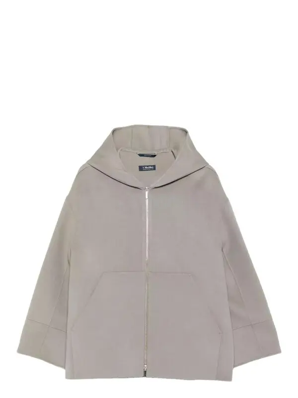 Max Mara Hooded Zip-front Jacket - Grey
