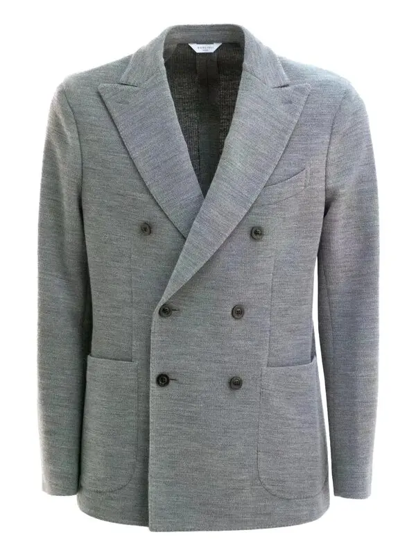 Boglioli Double-breasted Patch-pocket Blazer - Grey