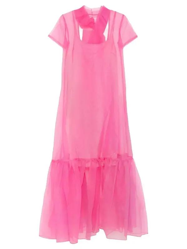 Staud Calluna Ruffled Maxi Dress - Pink