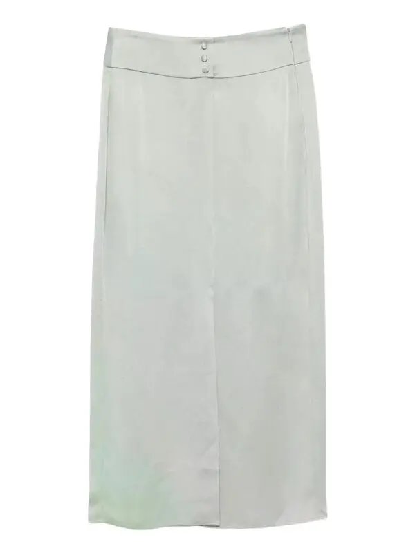 FORTE_FORTE Straight Midi Skirt - Green