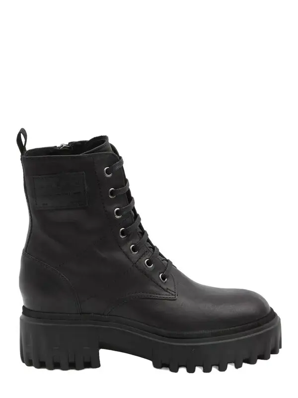 Hogan 20mm Lace-up Platform Boots - Black