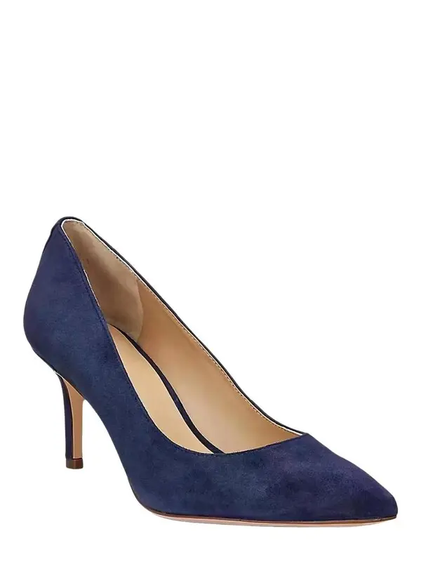 Ralph Lauren Pointed-toe Suede Pumps - Blue