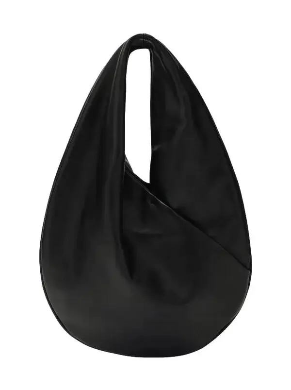 AESTHER EKME Draped Calfskin Shoulder Bag - Black