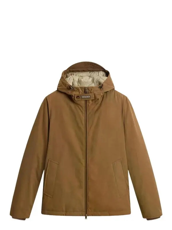 Woolrich Hooded Padded Jacket - Brown