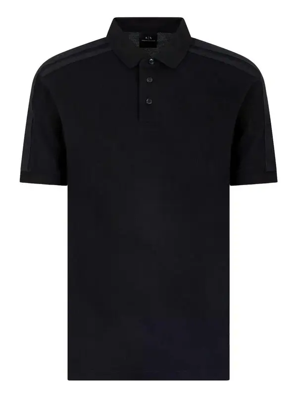 Armani Exchange Cotton Polo Shirt - Black