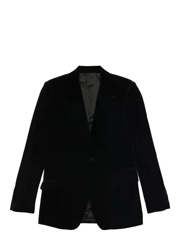 LARDINI Single-breasted Blazer - Black
