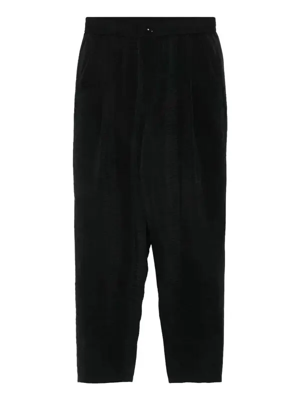 Giorgio Armani Elastic-waistband Trousers - Black