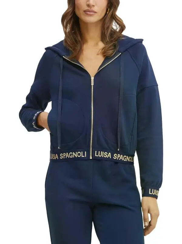 Luisa Spagnoli Hzipped Hoodie - Blue