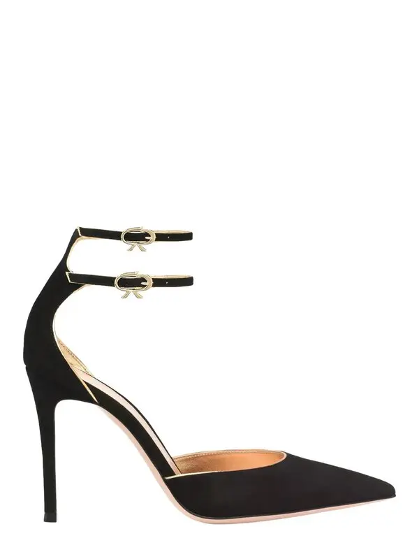 GIANVITO ROSSI 100mm Ivette Heeled Pumps - Black