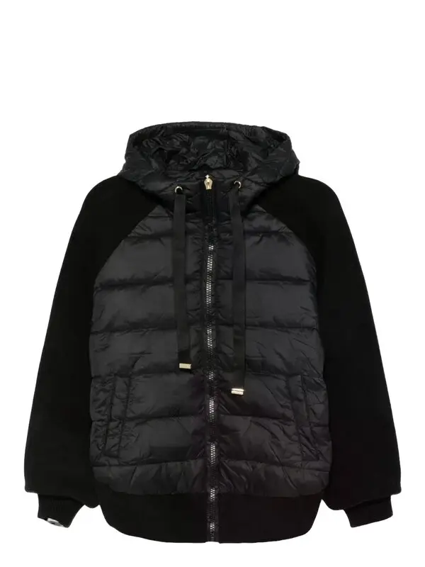 TWINSET Quilted Hooded Jacket - Black