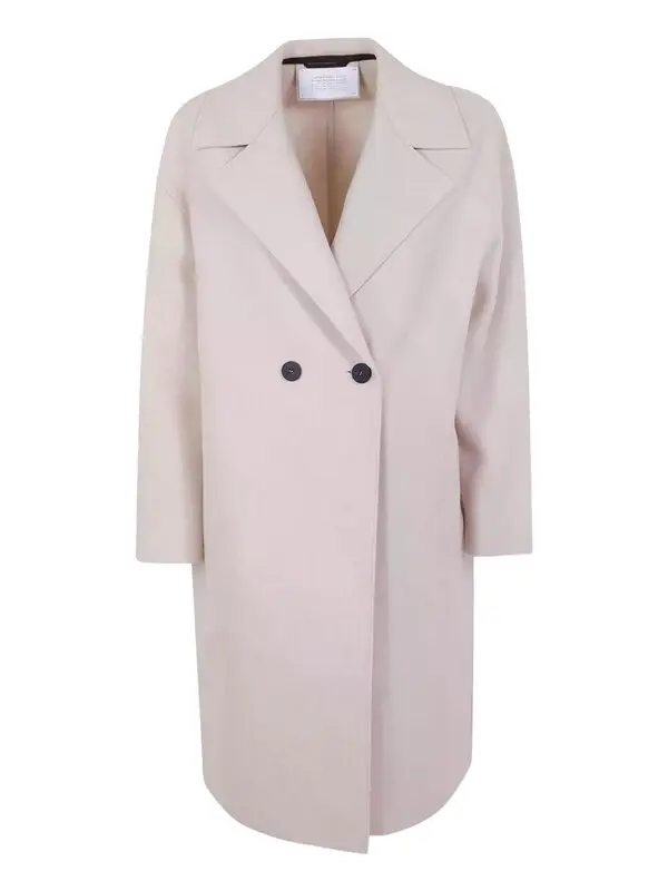 Harris Wharf London Double-breasted Wool Coat - Neutrals