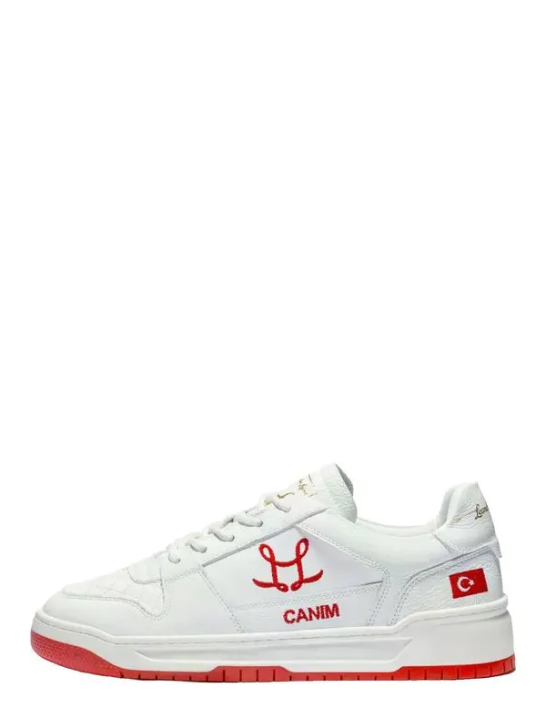 LEANDRO LOPES Tony Embroidered-logo Sneakers - White
