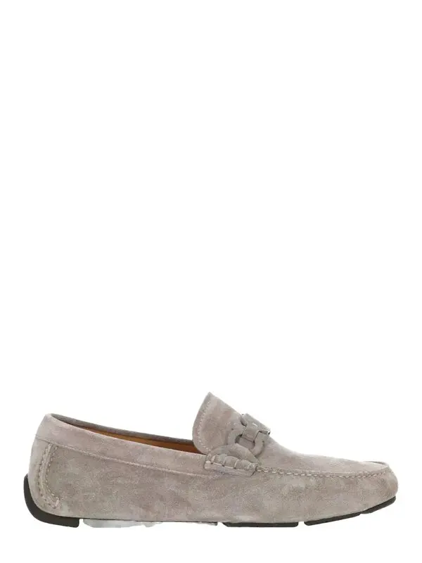FERRAGAMO Gancini Detail Loafers - Grey