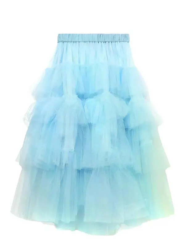 Simone Rocha Ruffled Tulle Skirt - Blue