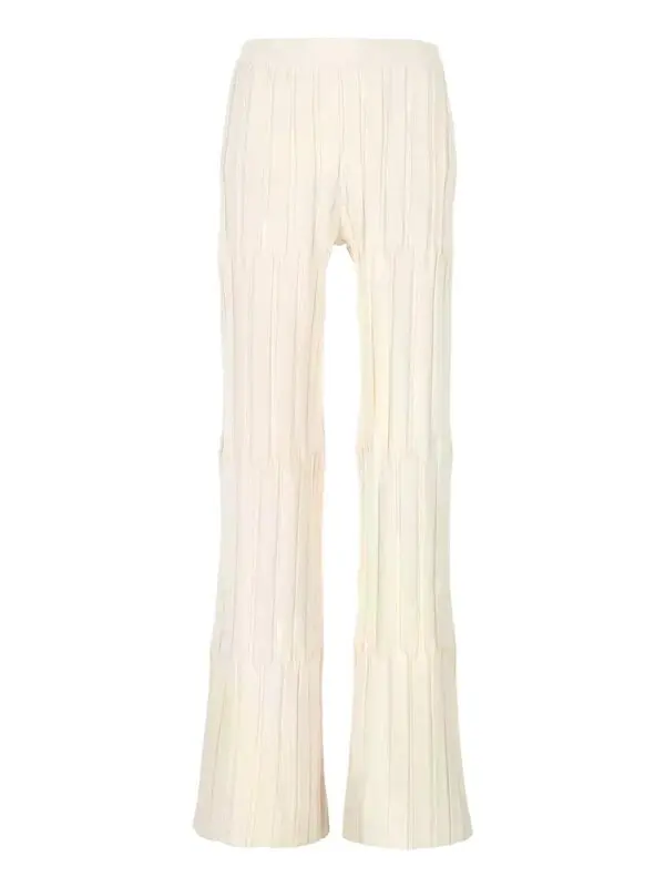 MRZ Pleated Flared Trousers - Neutrals