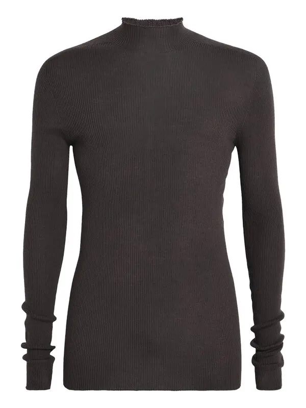 Rick Owens Virgin Wool Lupetto Sweater - Grey