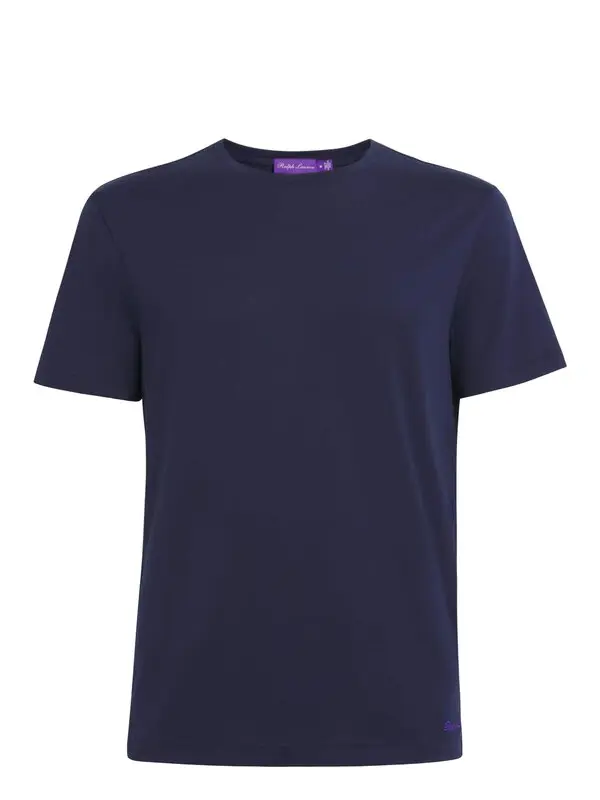 Ralph Lauren Purple Label Cotton Interlock T-shirt - Navy