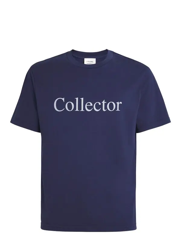 FRAME X Sotheby' Cotton Collector T-shirt - Navy