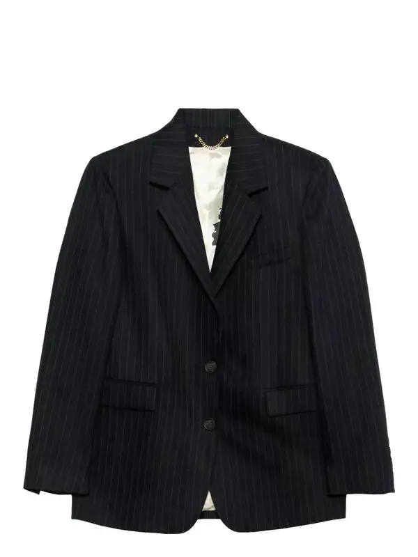 GOLDEN GOOSE Pinstripe Single-breasted Blazer - Blue