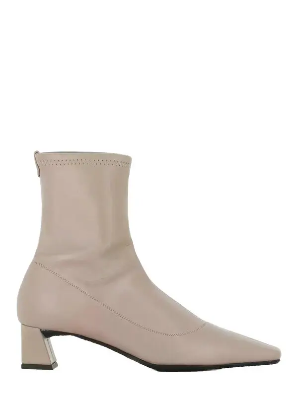 GIUSEPPE ZANOTTI Square-toe Block-heel Boots - Neutrals