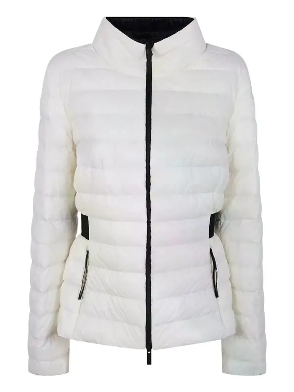 Moncler Quilted Belted Jacket - White