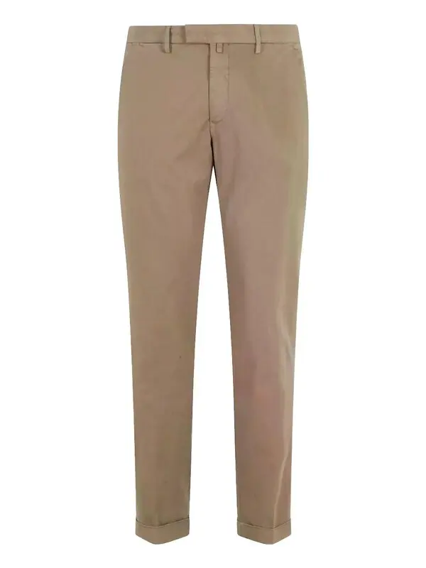 BRIGLIA 1949 Cuffed Trousers - Brown