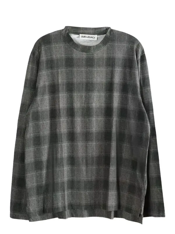 Our Legacy Check Long-sleeve T-shirt - Grey