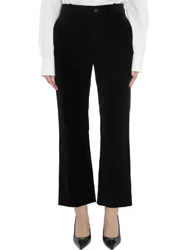 Saint Laurent Velvet Trousers - Black