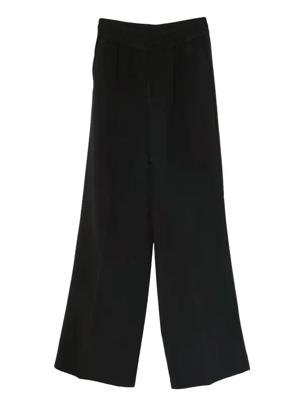 TWINSET Logo Appliqué Trousers - Black