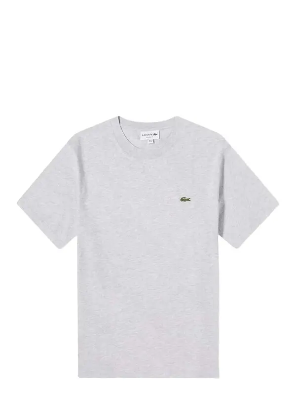 Lacoste Logo-patch Cotton T-shirt - Grey