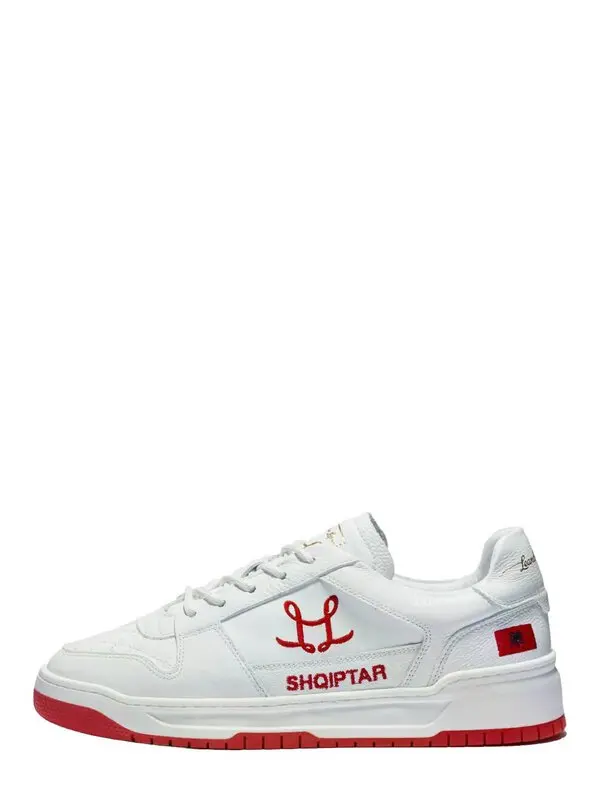 LEANDRO LOPES Tony Embroidered-logo Sneakers - White