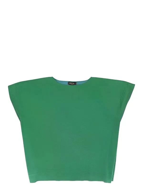 Loro Piana Boat-neck Top - Green
