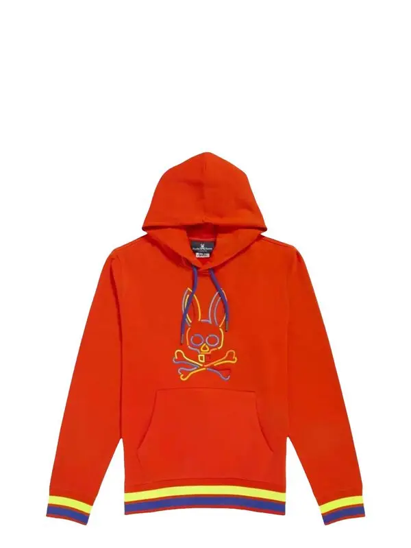 Psycho Bunny Neon-glow Bunny Hoodie - Orange