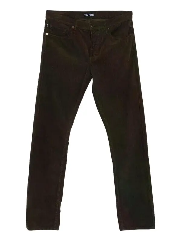 TOM FORD Corduroy Trousers - Green