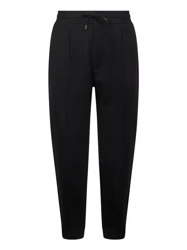 Brunello Cucinelli Pleated Cuffed Trousers - Black