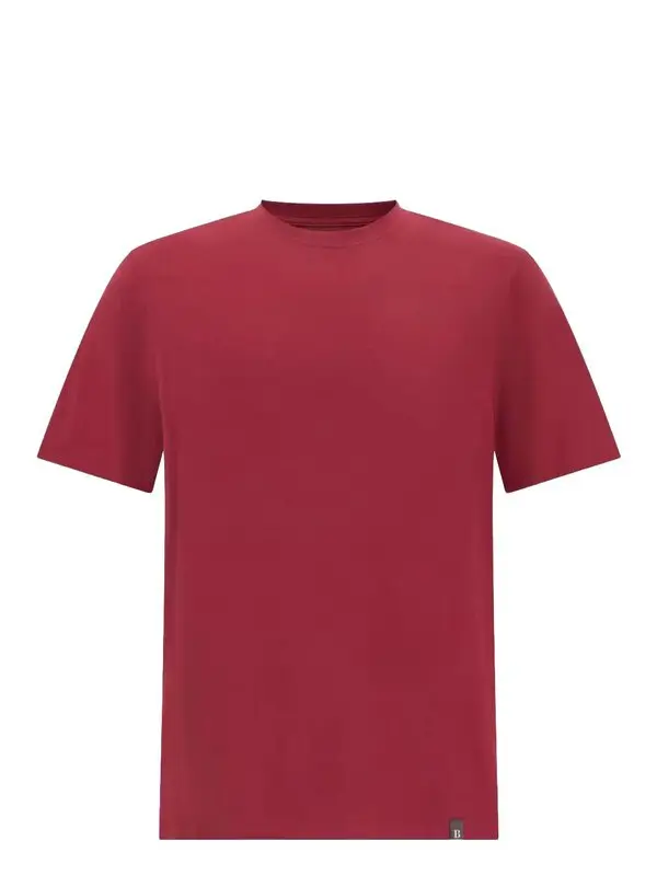 Boggi Milano Short-sleeve Cotton T-shirt - Red