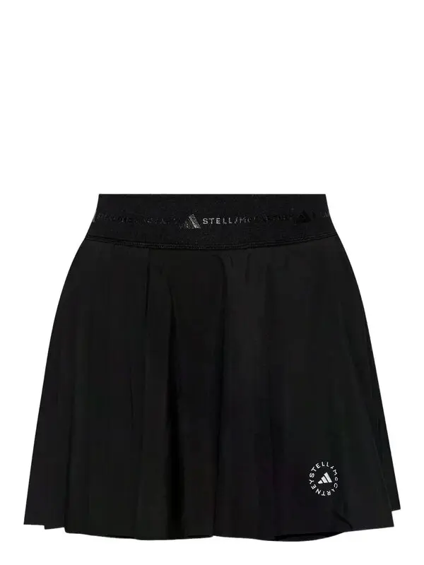 Adidas By Stella McCartney Pleated Mini Short-skirt - Black