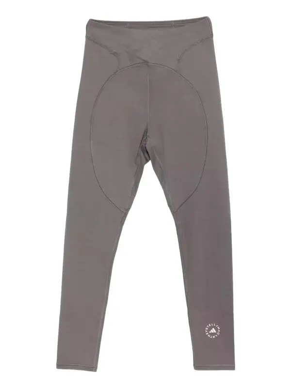 Adidas By Stella McCartney 7/8 Circular-panel Performance Leggings - Grey